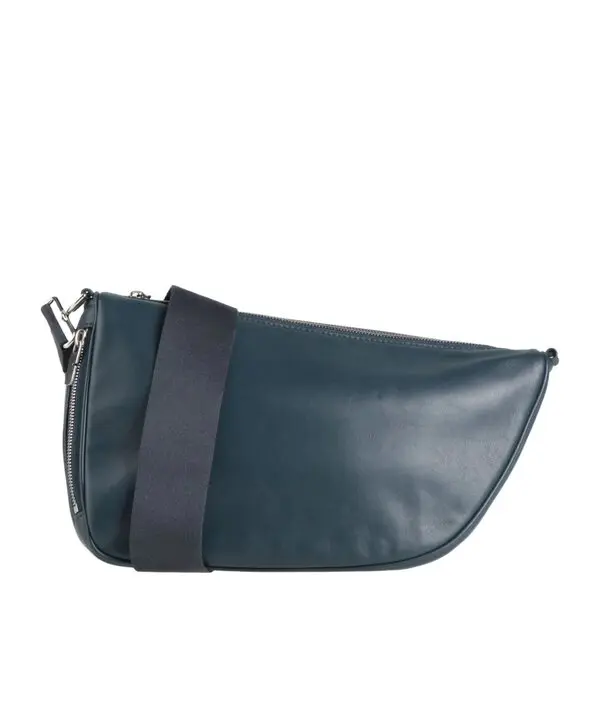Burberry Solid Color Across-body Bags - Blue
