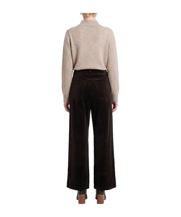 Max Mara Loose-fit Velvet Trousers