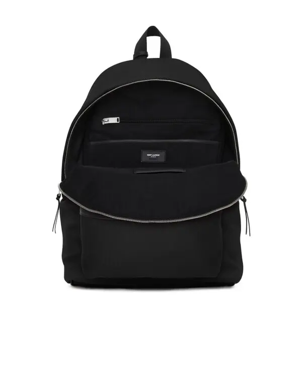 Saint Laurent City Logo Printed Zipped Backpack