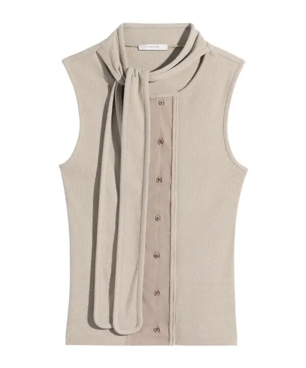 LEMAIRE Fitted Asymmetric Top - Nude