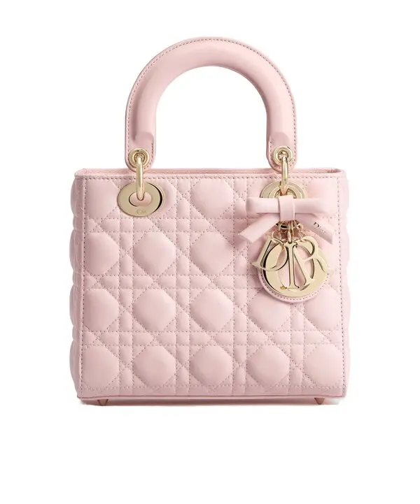 Dior Lady Bag With Strap - Pink