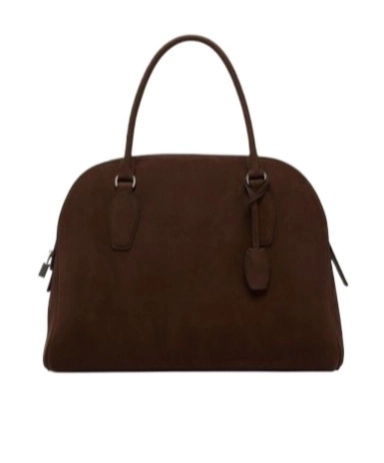 THE ROW Double Handle Shoulder Bag - Deep Mocha