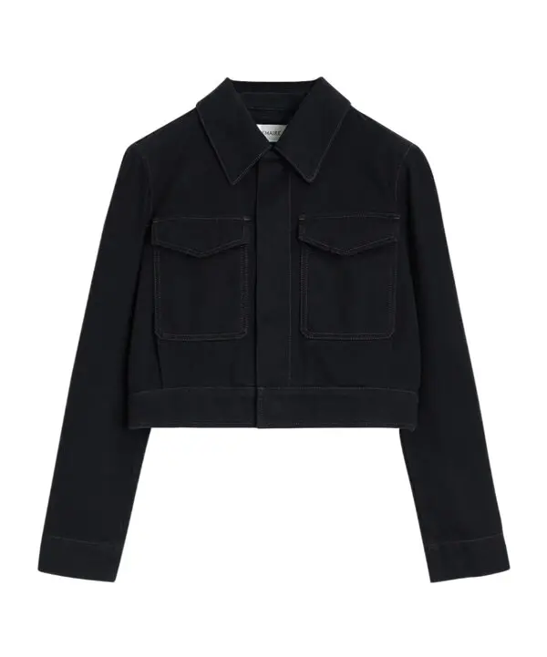LEMAIRE Two Pocket Cropped Jacket - Black