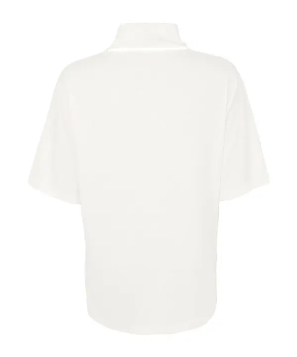 LEMAIRE Short-sleeve T-shirt With Tie Neck Detail