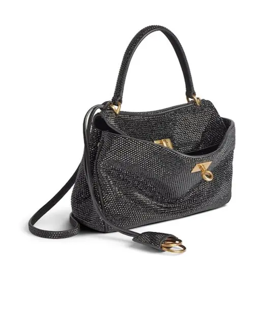 Balenciaga Rodeo Handbag Mini With Rhinestones