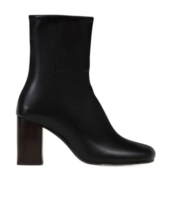 LEMAIRE Round Toe Ankle Boots - Black