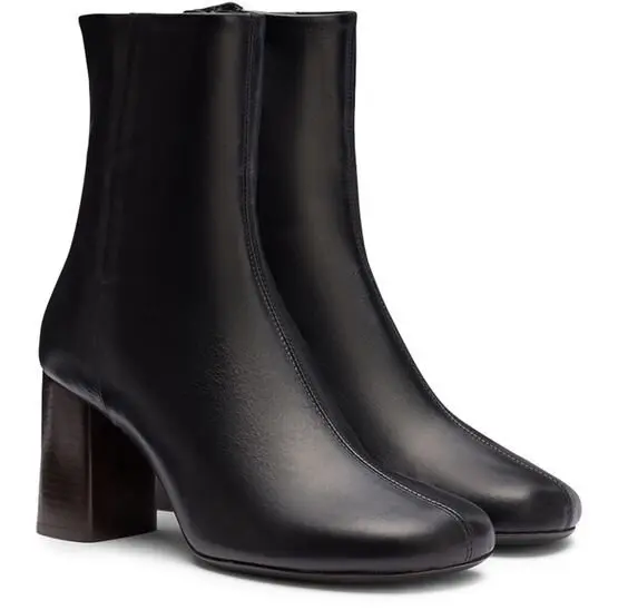 LEMAIRE Round Toe Ankle Boots