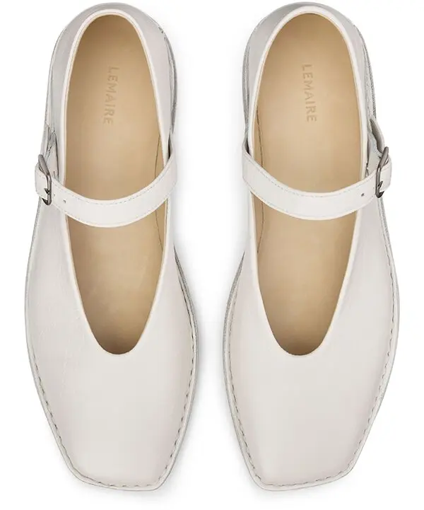 LEMAIRE Flat Ballerinas With Buckled Ankle Strap