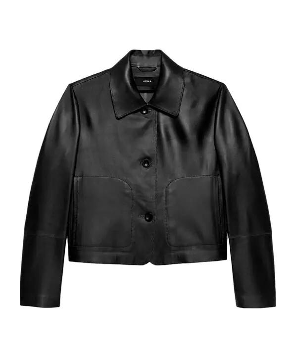 ARMA Emy Lamb Leather Jacket - Black