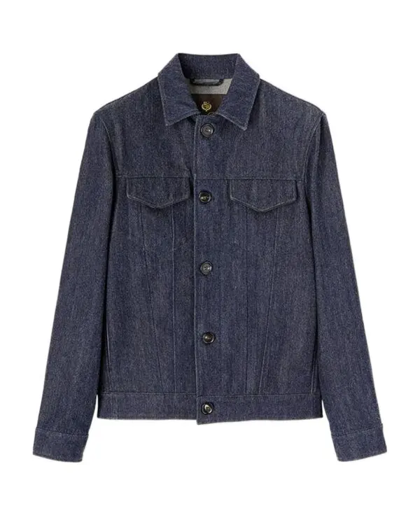 Loro Piana Long-sleeved Denim Jacket - Black