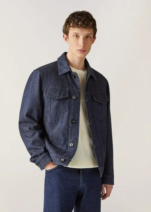 Loro Piana Long-sleeved Denim Jacket