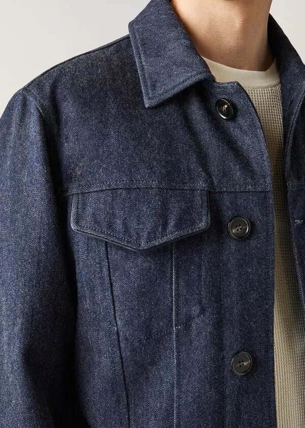 Loro Piana Long-sleeved Denim Jacket