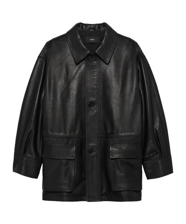 ARMA Maeve Leather Jacket - Black