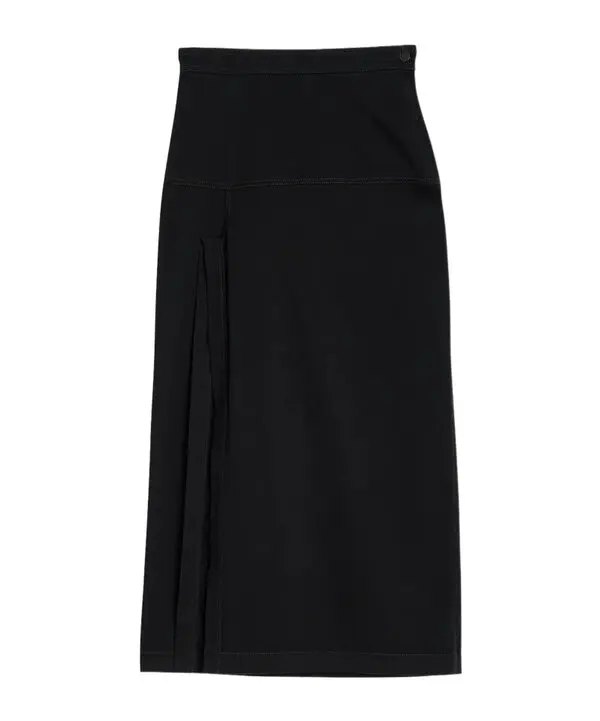 LEMAIRE Slit Skirt - Black