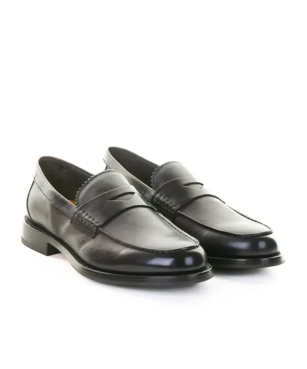 DOUCAL'S Penny Leather Loafers