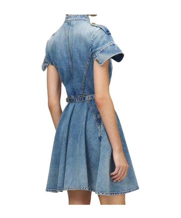 Alexander McQueen Denim Mini Dress