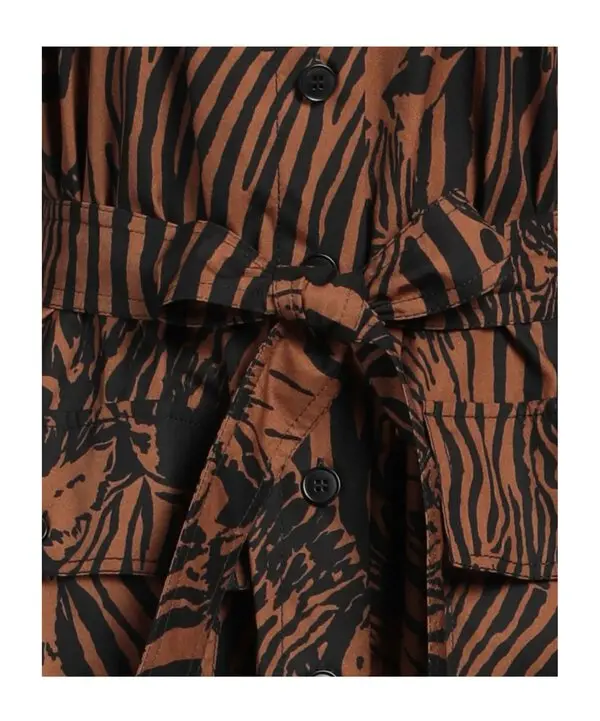 Max Mara Two-tone Long Sleeve Shirt Dress