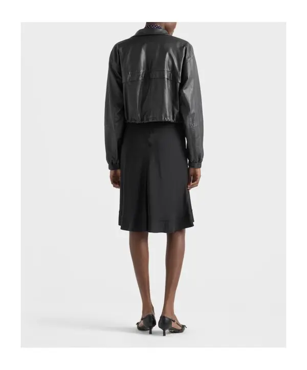 Prada Nappa Leather Zip-up Jacket