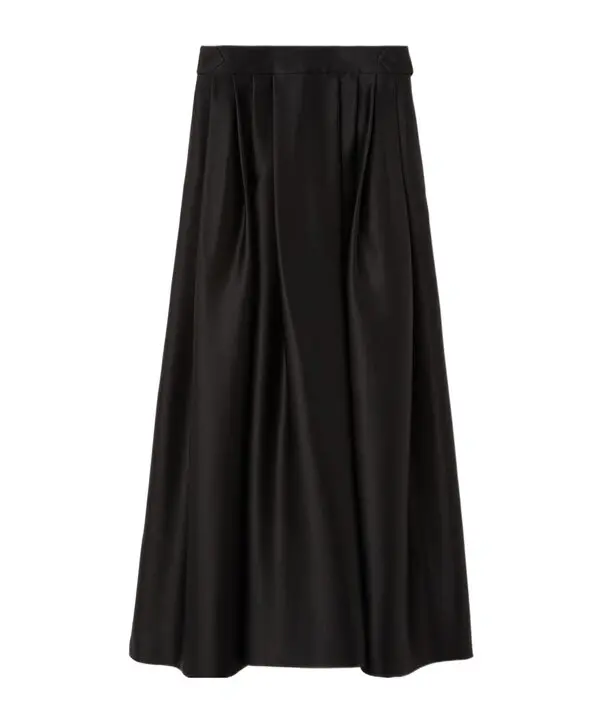 Loro Piana Pleated Skirts - Black
