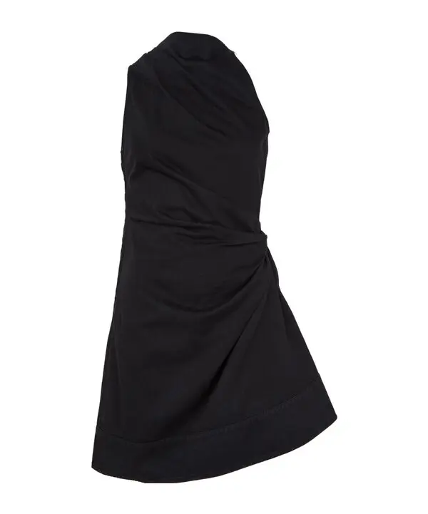 Alexander McQueen Denim Mini Dress - Black