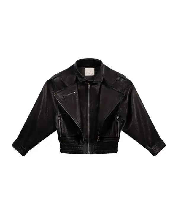 Isabel Marant Étoile Aneli Leather Jacket - Black