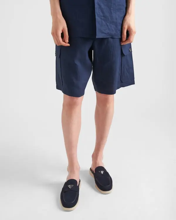 Prada Suede Sabots