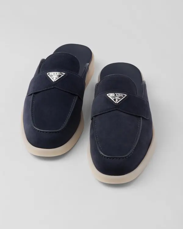Prada Suede Sabots