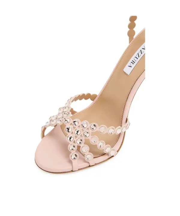 AQUAZZURA High-heel Sandals With Rhinestone Embellishments