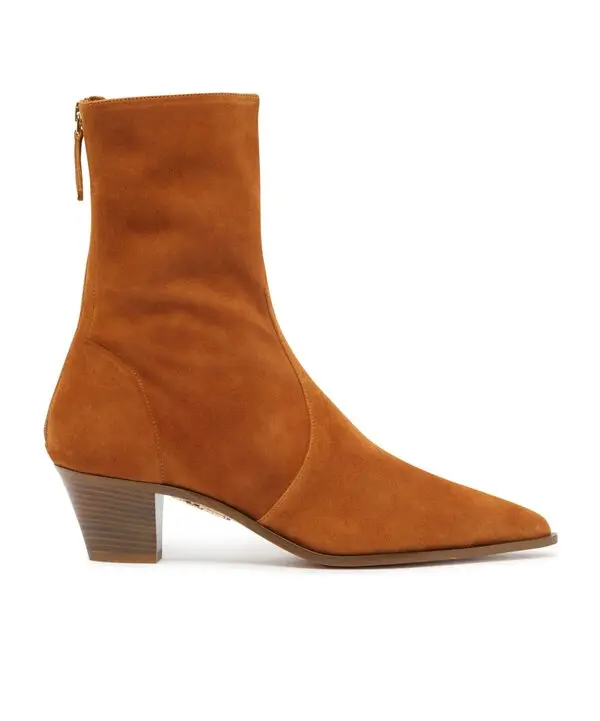 AQUAZZURA Brunswick Ankle Boots - Brown
