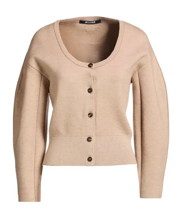 Jacquemus Knit Jacket - Sand-colored