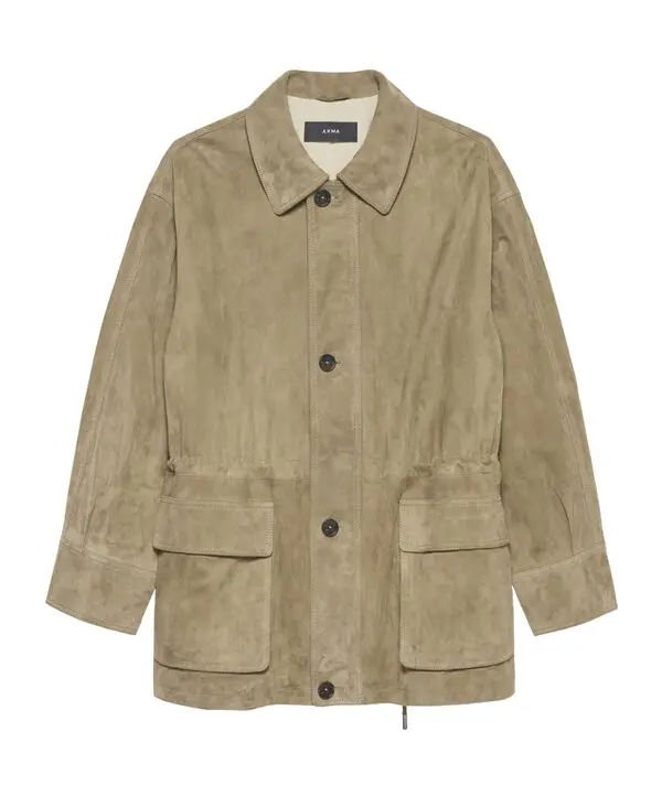 ARMA Maeve Suede Jacket - Nude