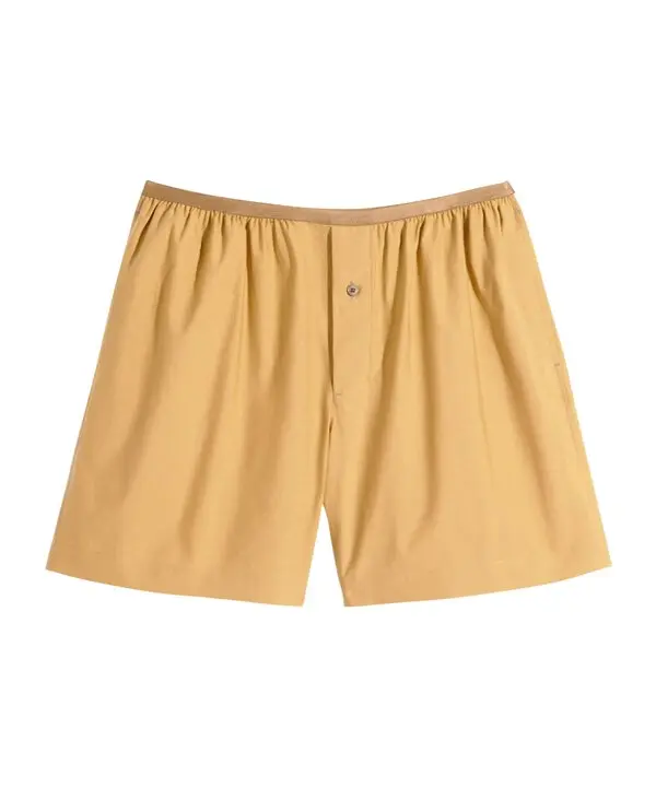 LEMAIRE Elastic Waist Shorts - Nude