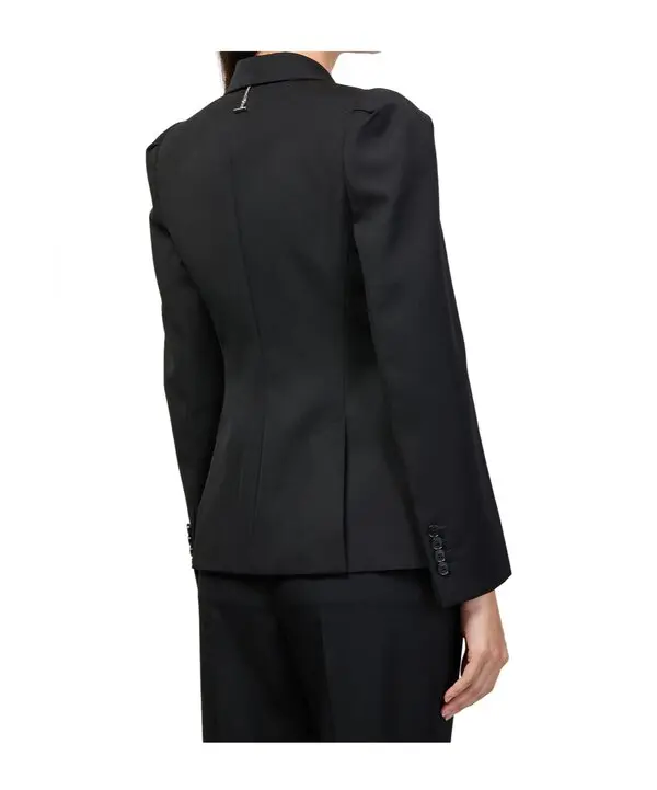 Alexander McQueen Puff Sleeve Single-breasted Blazer