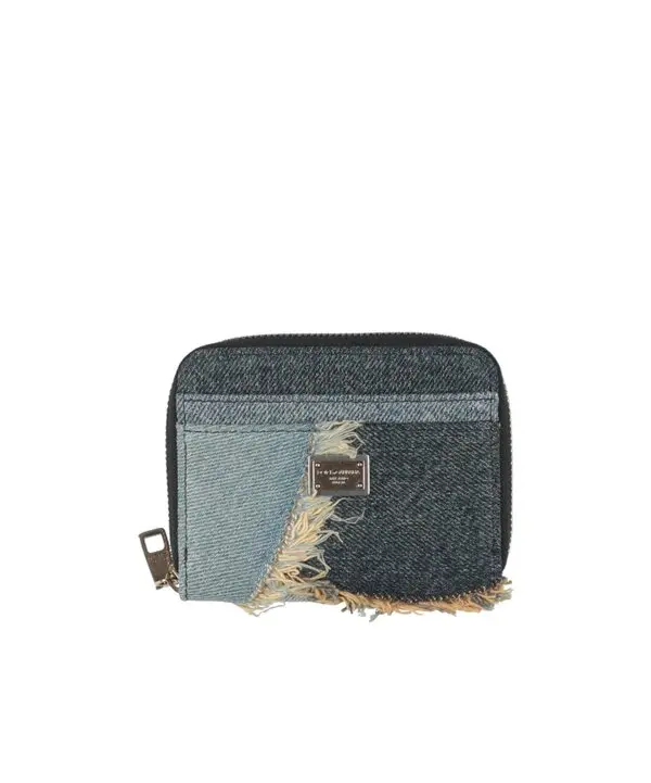 Dolce & Gabbana Colorful Denim Wallet - Blue