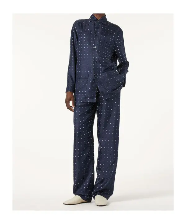 Loro Piana Britton Trousers In Polka Dot Print