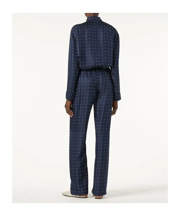 Loro Piana Britton Trousers In Polka Dot Print