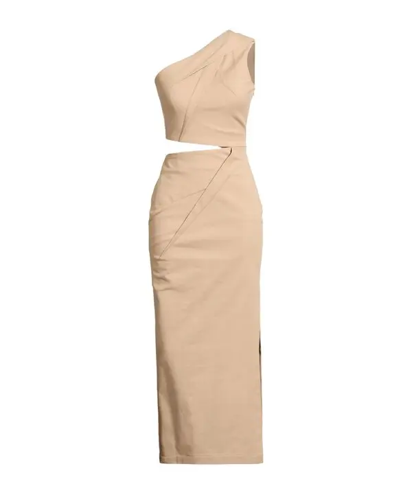 Max Mara One-shoulder Maxi Dress With Cutout And Slit