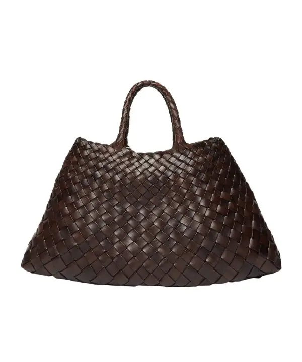 Dragon Diffusion Woven Leather Tote - Brown