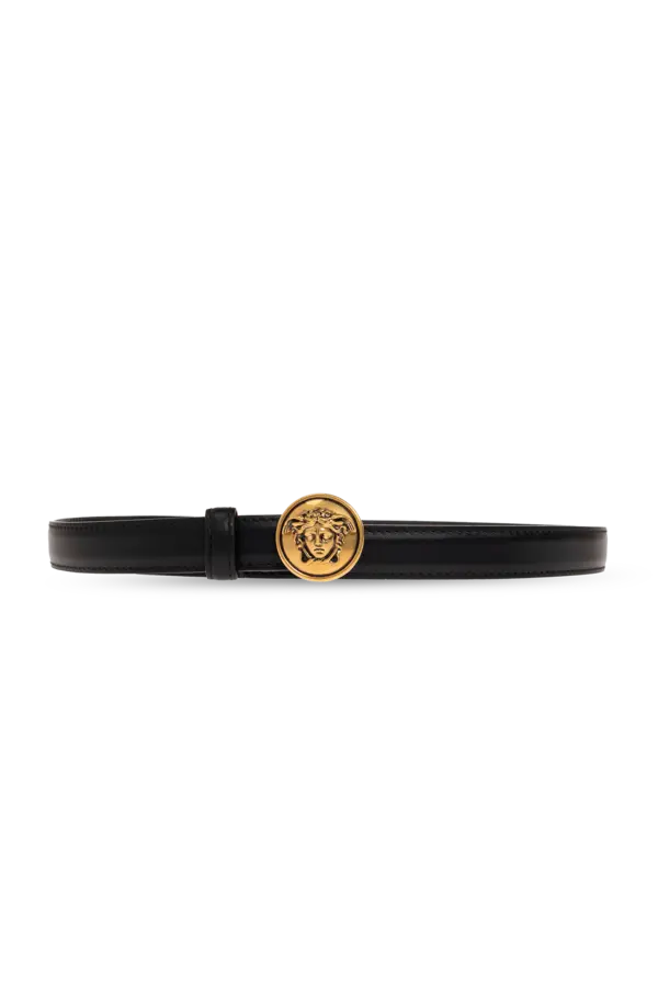 Versace Leather Belt - Black