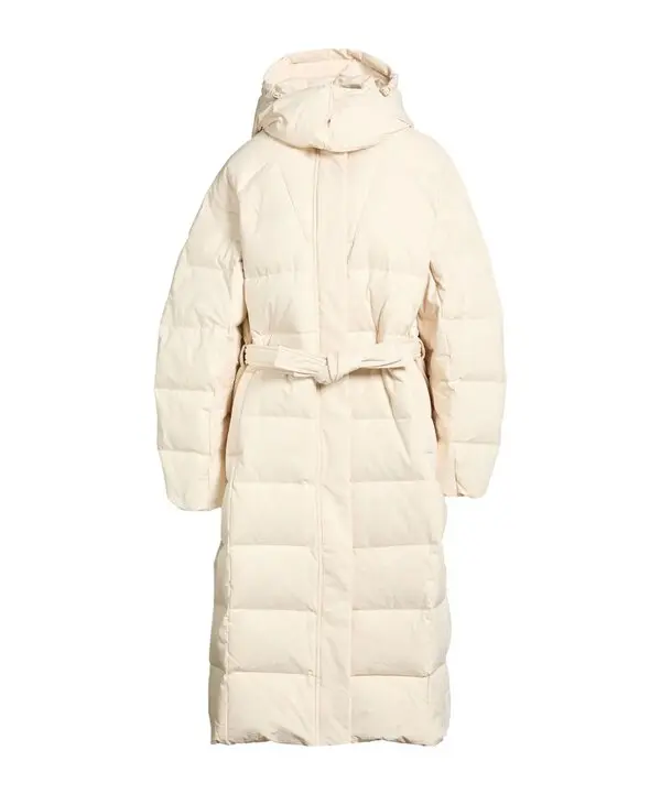 GANNI Solid Color Shell Jackets - Off White