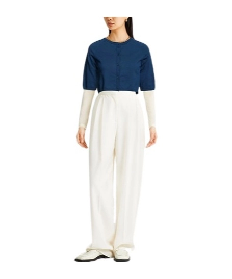 Max Mara Solid-color Knitted Short-sleeved Shirt