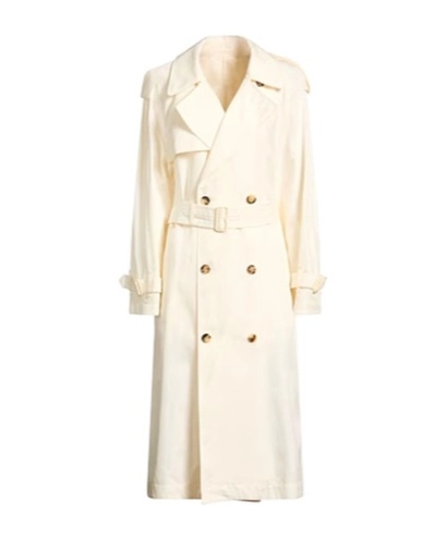 Burberry Classic Long Trench Coat - White