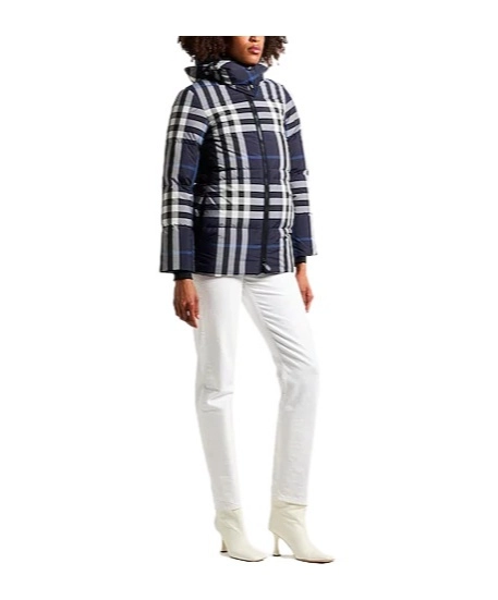 Burberry Plaid Down Jacket