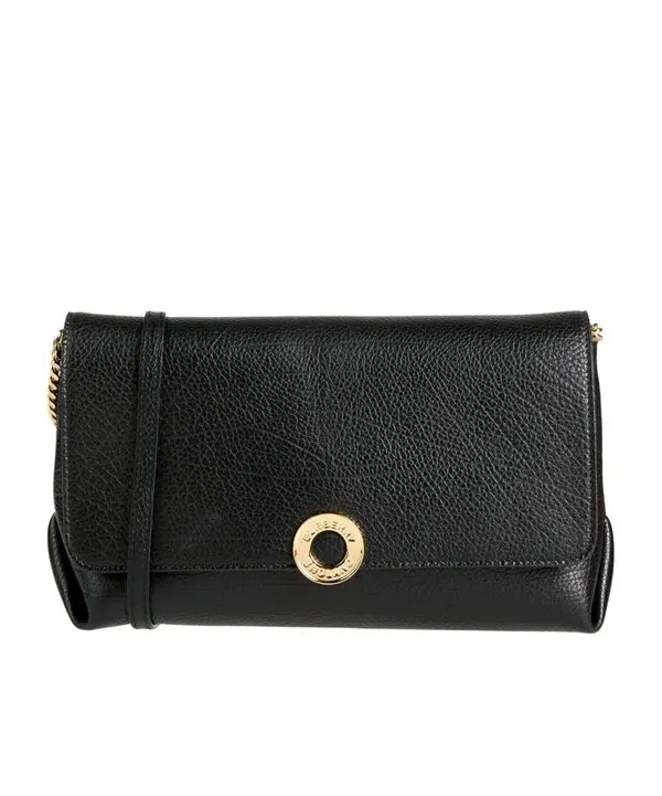 Burberry Medium Flap Bag In Pebbled Leather