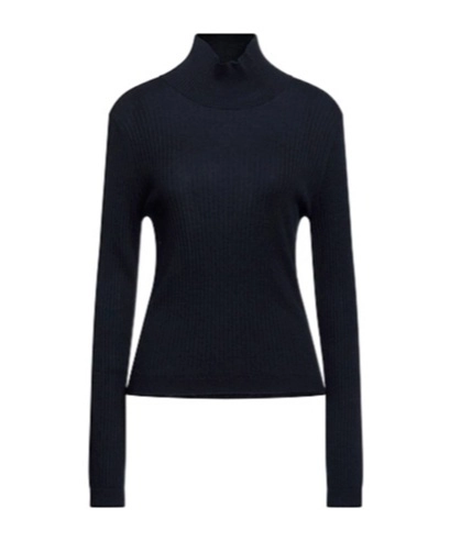 Max Mara Simple High-neck Knitted Sweater - Black