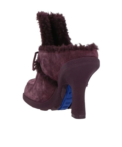 Burberry Bow High Heels - Purple