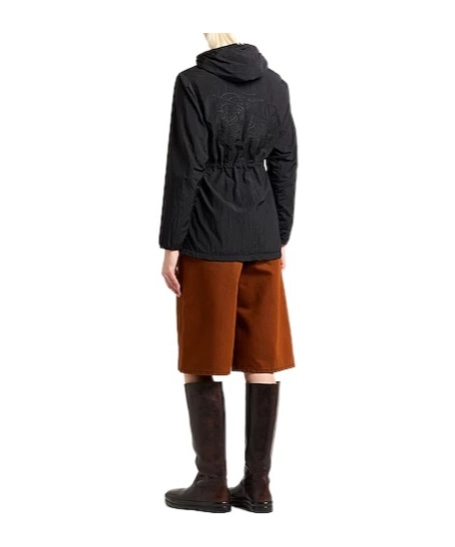 Burberry Zip-up Hooded Trench Coat