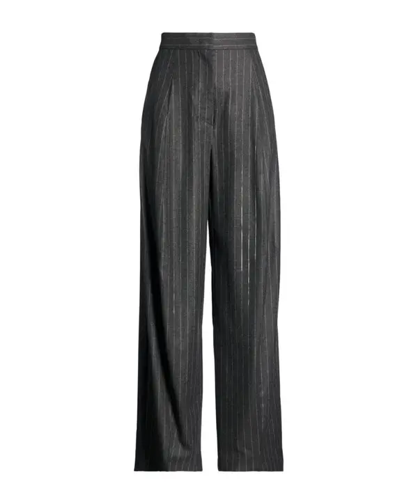 Sportmax Wide Leg Striped Trousers - Grey
