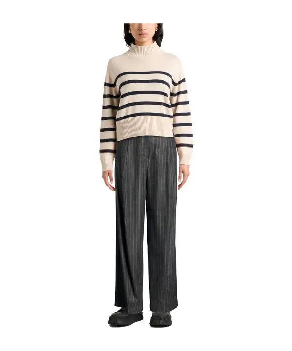 Sportmax Wide Leg Striped Trousers