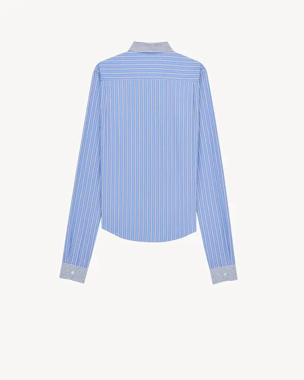 Saint Laurent Striped Long-sleeve Shirt